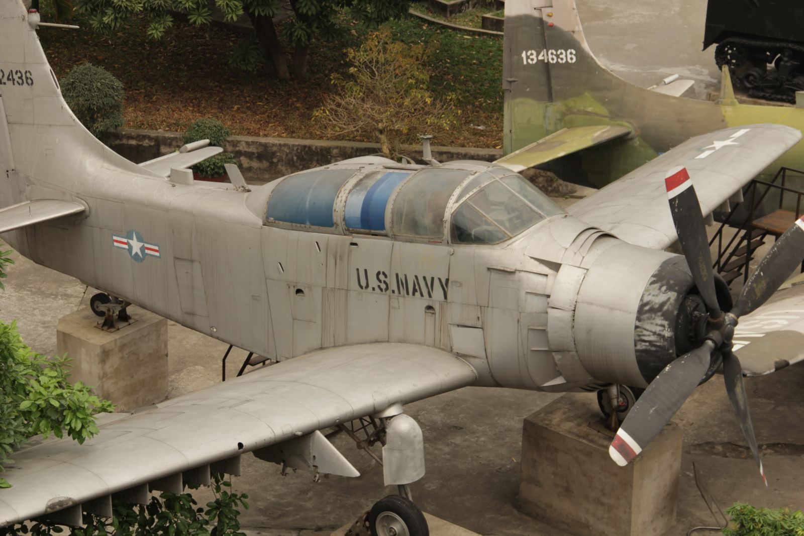 Walkaround A-1E (AD-5) Skyraider Military Museum, Hanoi, Vietnam ...